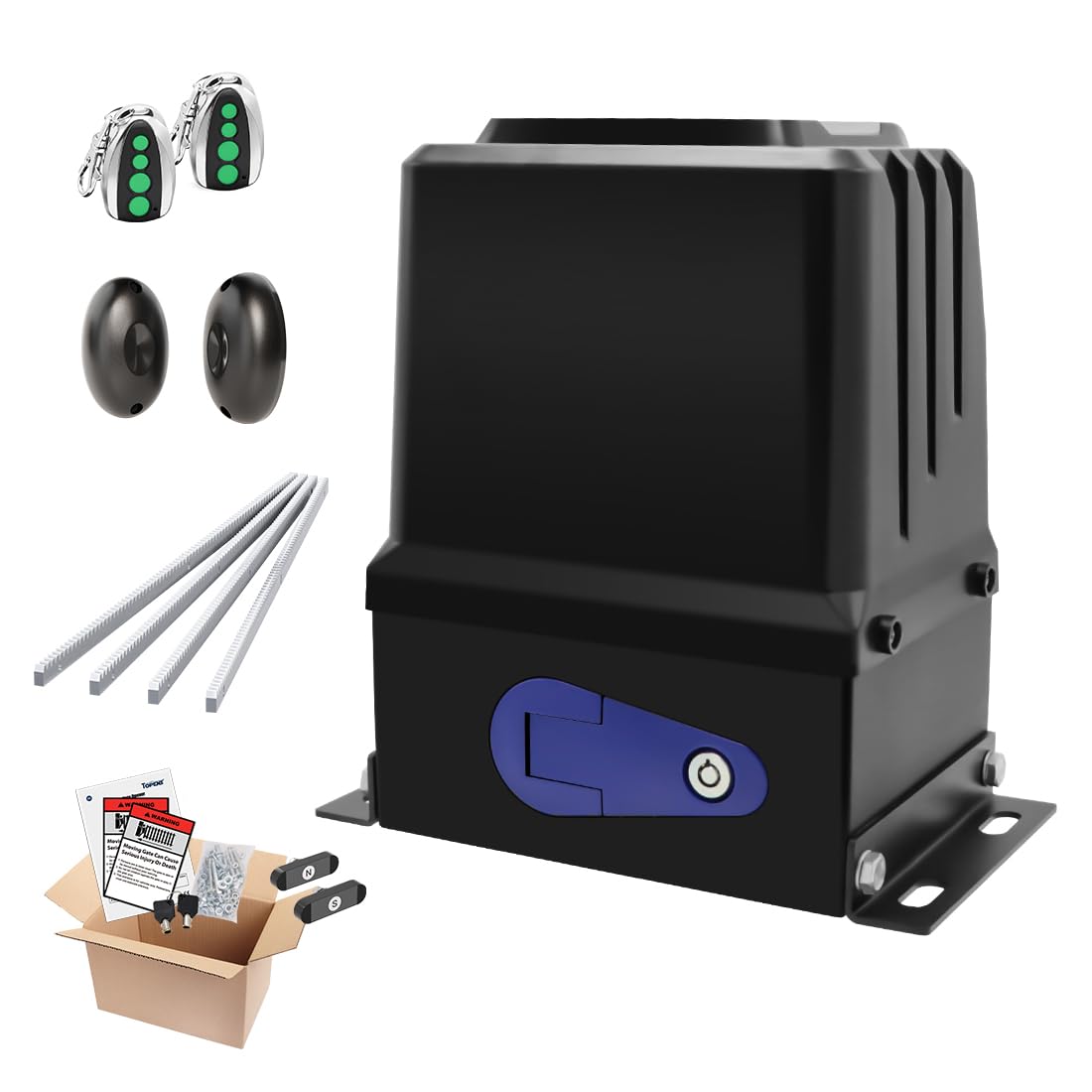 TOPENS RK2500T Automatic Sliding Gate Opener Rack Drive Electric Gate ...