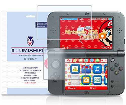 iLLumiShield - New Nintendo 3DS XL Screen Protector (2015) with HD Blue ...