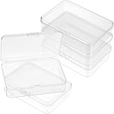 Amazon.com: 5 Pcs Mini Plastic Storage Containers Box with Lid, Small Storage Containers Travel ...