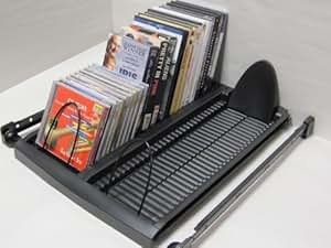 Amazon.com: 2 Row Flipworks Cd/dvd/vhs/blu-ray Multimedia Storage Pull ...