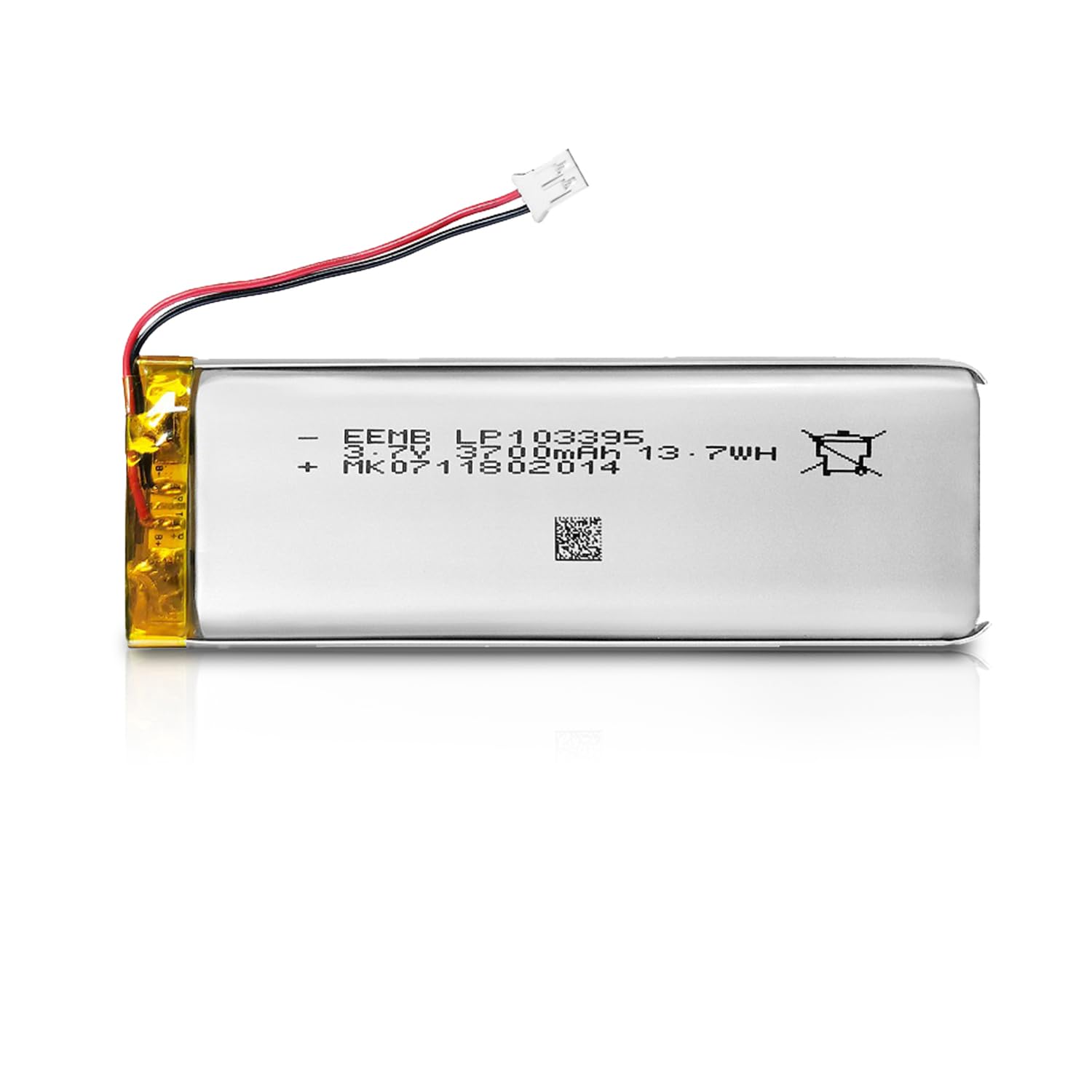 Mua EEMB 3.7V Lithium ion Battery 3700mAh 103395 Rechargeable 3.7 Volt Lipo Battery Pack with ...