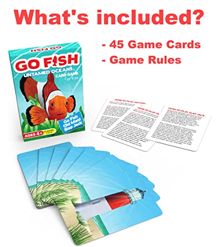 Go Fish Untamed Oceans Classic Card Game for Kids & Families – Play Go ...