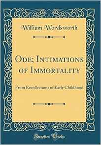 Amazon.com: Ode; Intimations of Immortality: From Recollections of ...