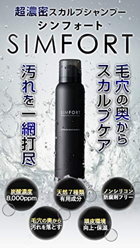 SIMFORT Carbonic Acid Shampoo 5.3oz & Conditioner 4.2oz Set for Men ...