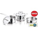 Buy Vinod Cookware Induction Friendly Tuscany Set, 5-Pieces Online at ...