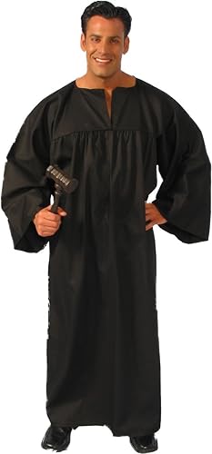 Amazon.com: Alexanders Costumes Men's Judges Robe, Black, One Size ...