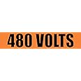 Amazon.com: StickerTalk 480 Volts Vinyl Sticker, 10 inches by 2 inches ...