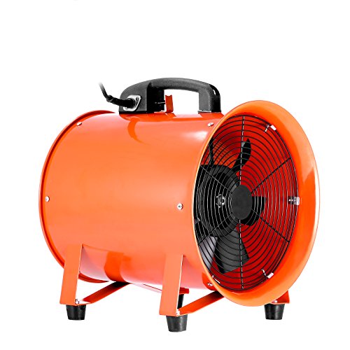 LOVSHARE Ventilator Blower 5M Duct 10 Inch 1518 CFM Portable Industrial ...