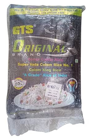 GTS Bullet Kolam Rice, 25kg Bag: Amazon.in