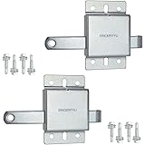 2 Pack Heavy Duty Inside Deadlock - Galvanized Steel Garage Door Side ...