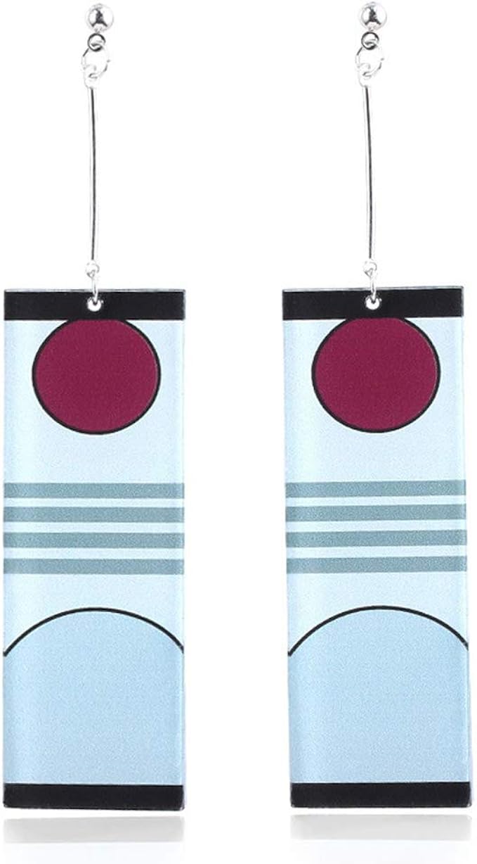 Buy Demon Slayer Tanjiro Earrings Tanjirou Anime Cosplay Earrings ...