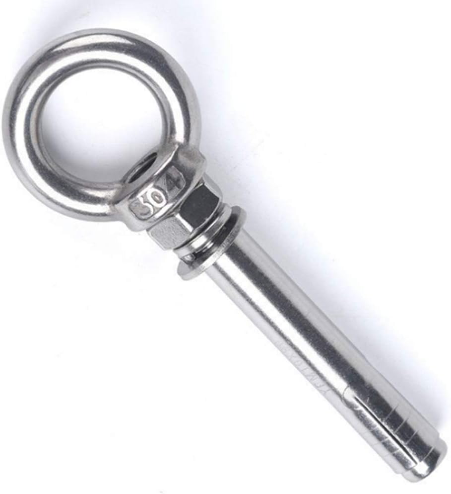 Long Eye Bolt with Ring Lifreer 2 Pcs 304 Stainless Steel Wall ...