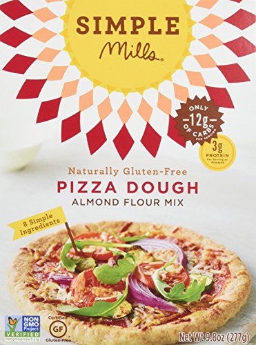Simple Mills Pizza Dough Mix, 9.8 Ounce Box, 3 Count