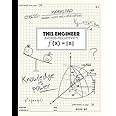 Engineering Notebook: Graph Paper Notebook Quadrille 4 X 4 Quad Ruled ...