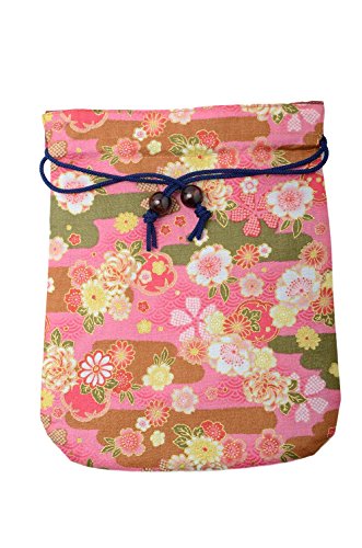 Sakura Womens Traditional Japanese Pattern Pouch Bag (Made in Japan ...