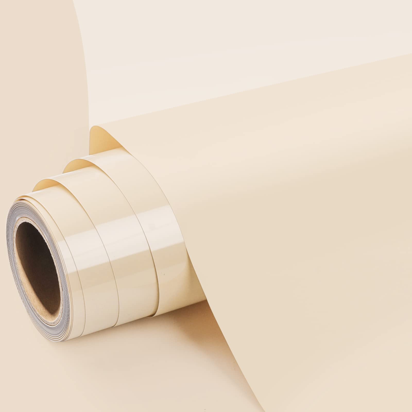 GIRAFVINYL Cream Heat Transfer Vinyl 12" X 5 FT Beige Iron on Vinyl for ...