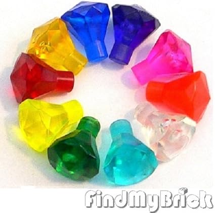 Toys & Hobbies 10 pieces *NEW* Lego Gems Jewels Green Blue Yellow Red ...
