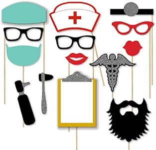 Amazon.com: Medical Themed Photobooth Props Doctor and Nurse Props for ...