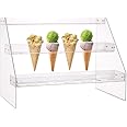 Amazon.com | Fivtyily Cone Display Stand Rack Clear Acrylic Food Ice ...
