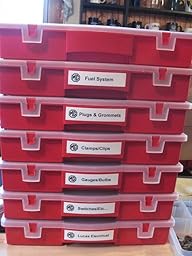 Stack-On SBR-18 17 Compartment Parts Storage Organizer Box with ...