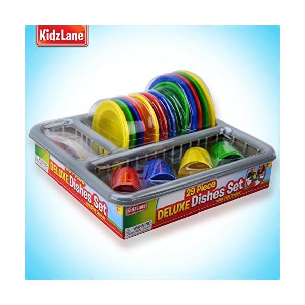 Kidzlane Kids and Toddler Dishes | Kids Play Kitchen Accessories Set ...
