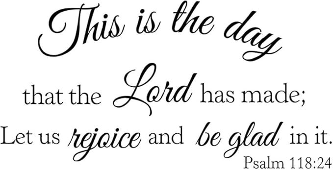 Amazon.com: MOVANKRO This is The Day That The Lord has Made Let us ...