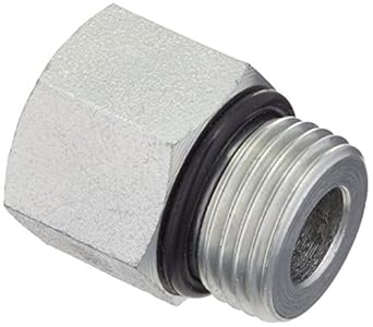 Brennan Industries 6410-08-04-O Steel Straight Reducer, 3/4"-16 SAE ORB ...