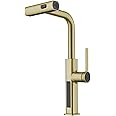 Lefton Pull-Out Waterfall Kitchen Faucet with Temperature Display in ...