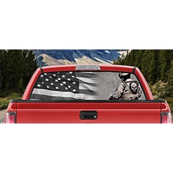 Amazon.com: The Punisher Skull Rear Window Graphic Decal Sticker Car ...