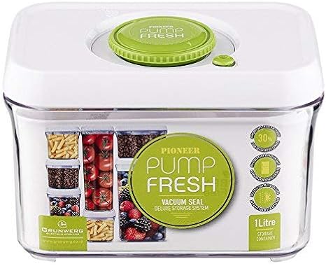 Pioneer Pump Fresh Pump Action Vacuum Seal Canister Food Storage ...