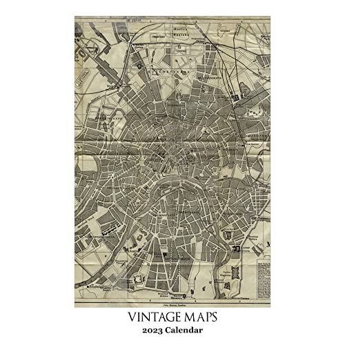Retrospect Group, Vintage Maps Poster 2023 Wall Calendar in Oman | Whizz