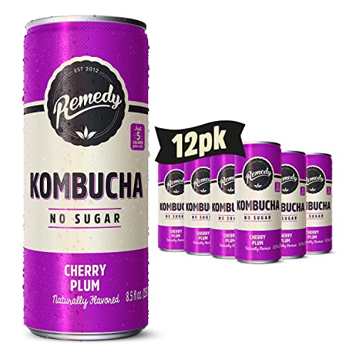 Remedy Kombucha Tea Organic Drink - Sugar Free, Keto, Vegan, Non-GMO ...