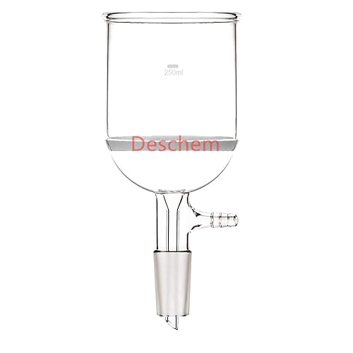 Deschem 24/40 Glass Buchner Filtering Funnel with Fine Frit Vacuum ...