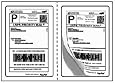 Amazon.com : Perforated 200 Shipping Labels Round Corner 2 Labels Per ...