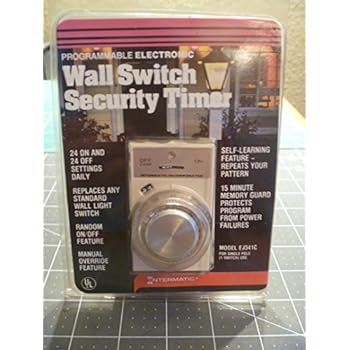 Intermatic EJ341C Programmable 24-Hour Security Timer - Wall Timer ...