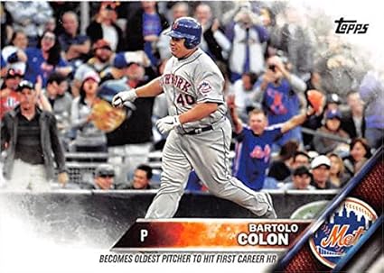 Bartolo Colon baseball card (New York Mets Big Sexy) 2016 Topps #US126 ...