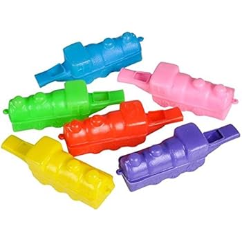 Amazon.com: US Toy Mini Train Whistles, One Dozen Assorted: Toys & Games