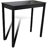 Artiss Industrial Bar Table Bar Height Dining Table - 100(L) x 40(W) x ...