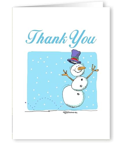 Snowman Thank You Cards