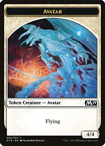 Amazon.com: Magic: The Gathering - Avatar Token - Core Set 2019: Toys ...
