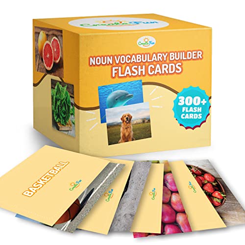 Noun Vocabulary Builder Flash Cards - 300+ Educational Flash Cards for ...