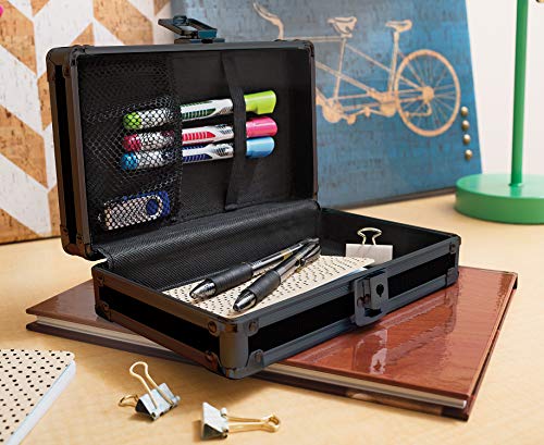 Vaultz Small Lock Box for Kids - 8.5 x 5 x 2.5 Inch Mini Safe with Key ...