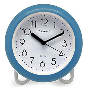 Amazon.com: JIBANG Waterproof Bathroom Clock, Quartz Battery Operated ...