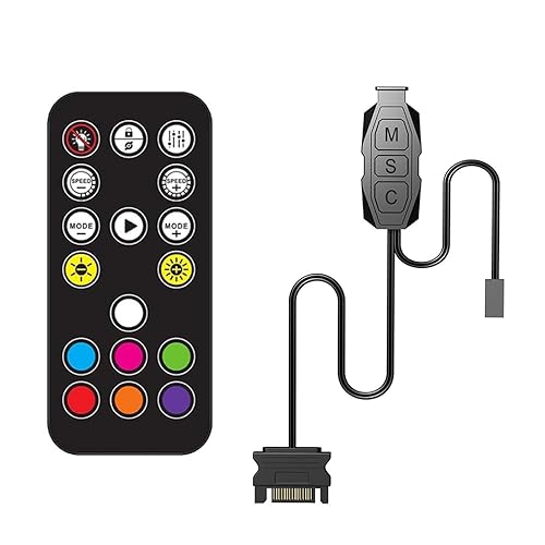 ICOLER Mini ARGB PC Fans Controller Kit for ARGB Case Fans, PC ARGB LED ...