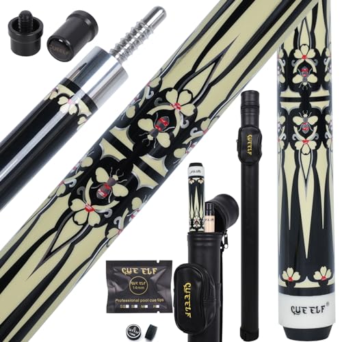 Pool Cue Stick,Low Deflection Shaft Billiard Cue Sticks With 1X1 Hard