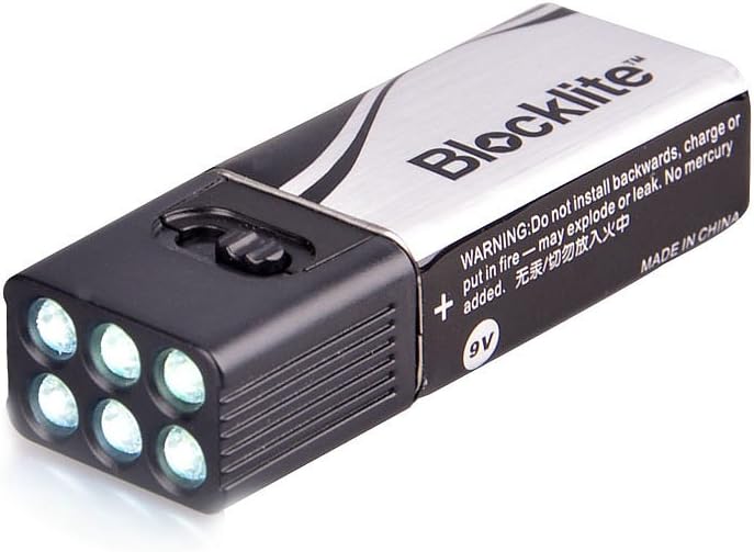 Docooler 9 Volt LED flashlight, torch/blocklite flashlight, camping ...
