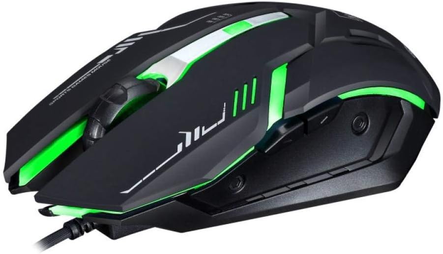 Ratones ópticos de juego ajustable Usb juego de luz ratón mecánico ...