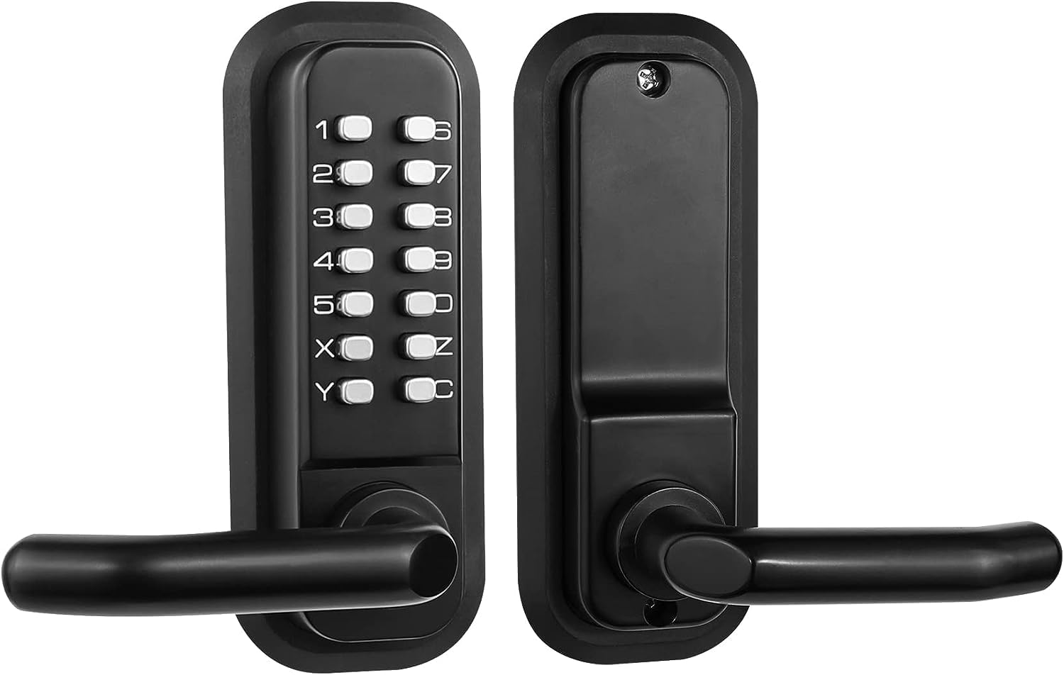 Mechanical Keypad Door Lock with Handle,Stainless Steel Mechanical ...