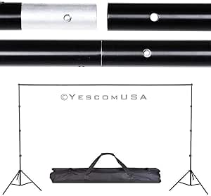 Amazon.com : Portable Photography Background Backdrop Stand Kit: 10x8-1 ...