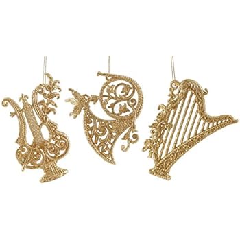 Amazon.com: Caffco Elegant Musical Instruments Hanging Christmas ...